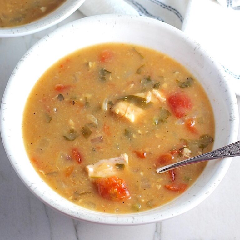 Canja ~ Brazilian Chicken Soup with Rice - Easy Brazilian Food