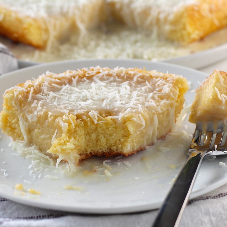 Brazilian Coconut Cake {Bolo de Coco} - Easy Brazilian Food