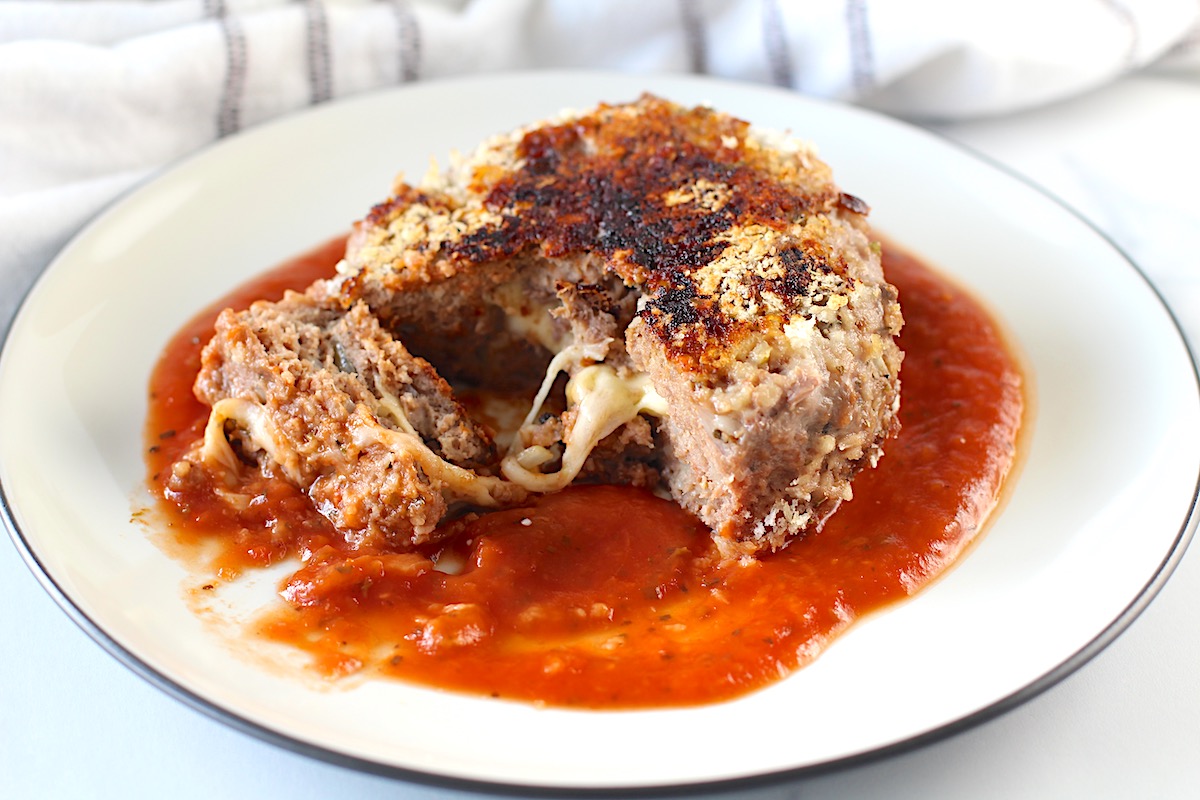 Polpettone ~ Cheese Stuffed Meatballs! - Easy Brazilian Food
