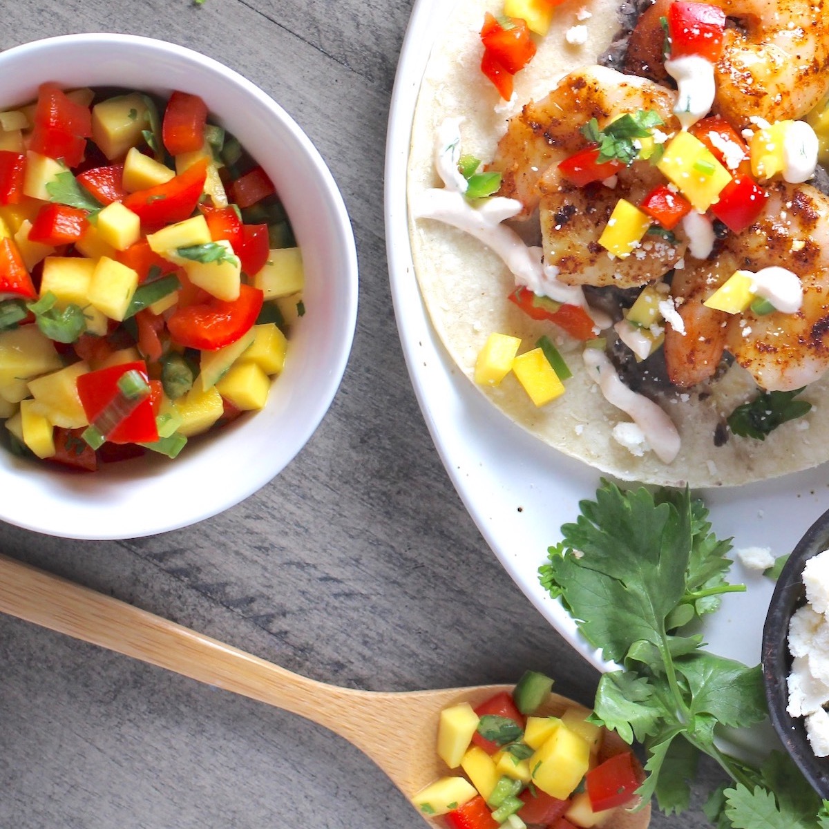 Spicy Mango Salsa ~ or Mild Mango Salsa - Easy Brazilian Food