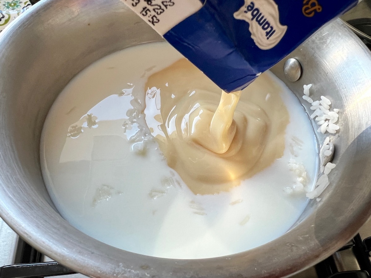 Rice Pudding with Condensed Milk - Easy Brazilian Food